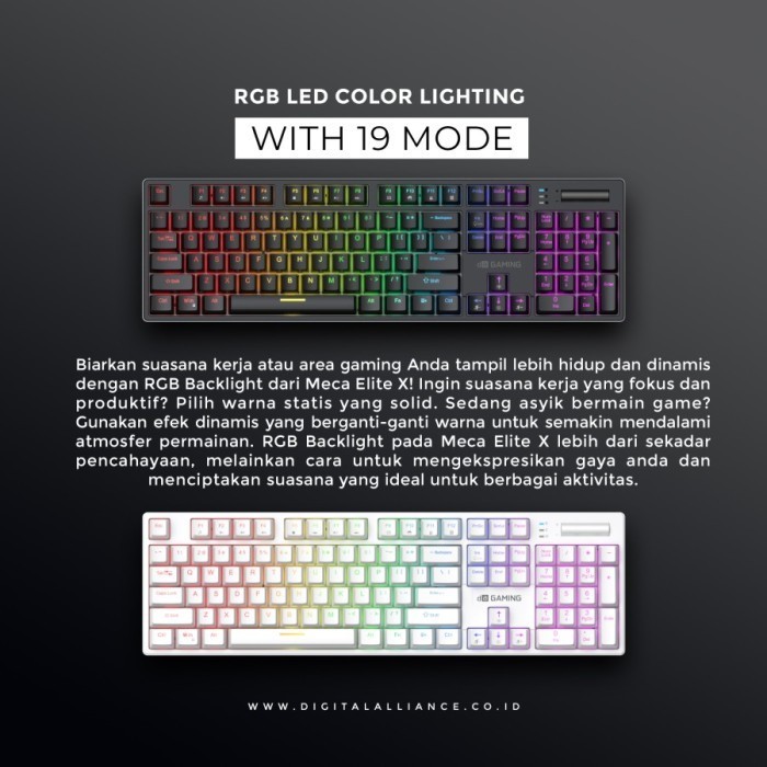 Jual Ready Keyboard Digital Alliance Meca Elite Full Size Keyboard DA ...