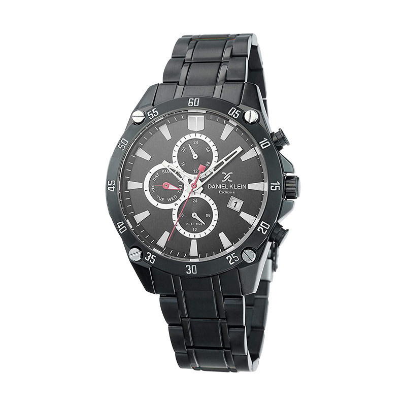 Jual Jam Tangan Pria Daniel Klein Exclusive DK12302-5 Men Black Dial ...