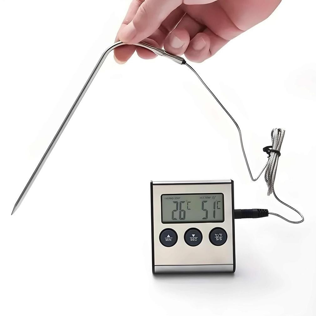 Jual Termometer V2 Masak Kopi Oven Air Minyak Daging Digital Kabel ...