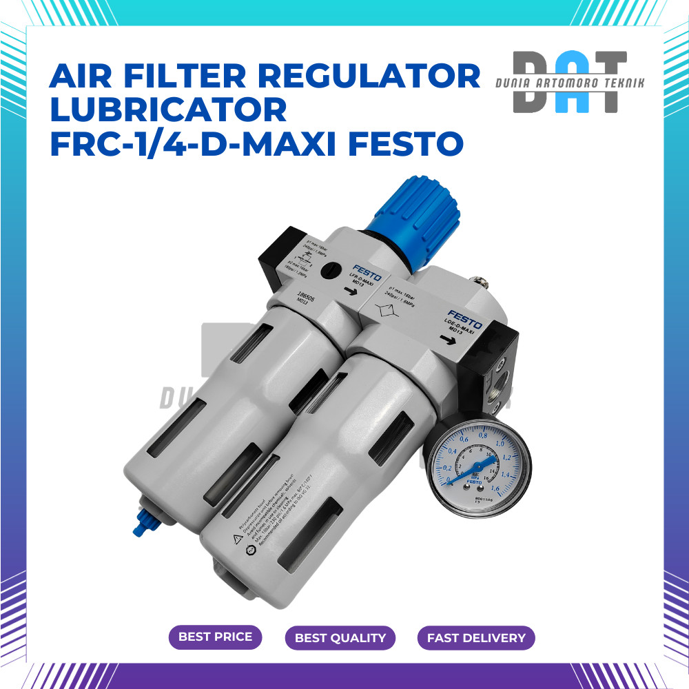 Jual FRC-1/4-D-MAXI Pneumatic Air Filter Pressure Regulator Lubricator ...
