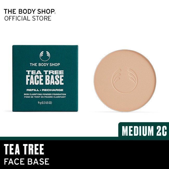Jual The Body Shop Tea Tree Face Base Medium 2C 9gr (Refill) | Shopee ...