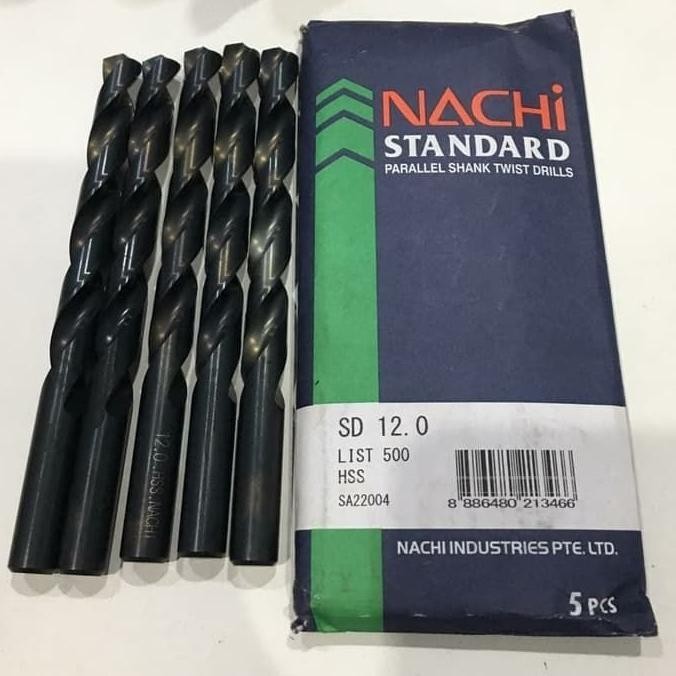 Jual {BARU} NACHI MATA BOR BESI 12MM HSS DRILL BITS 12MM SATUAN- ORIGINAL | Shopee Indonesia