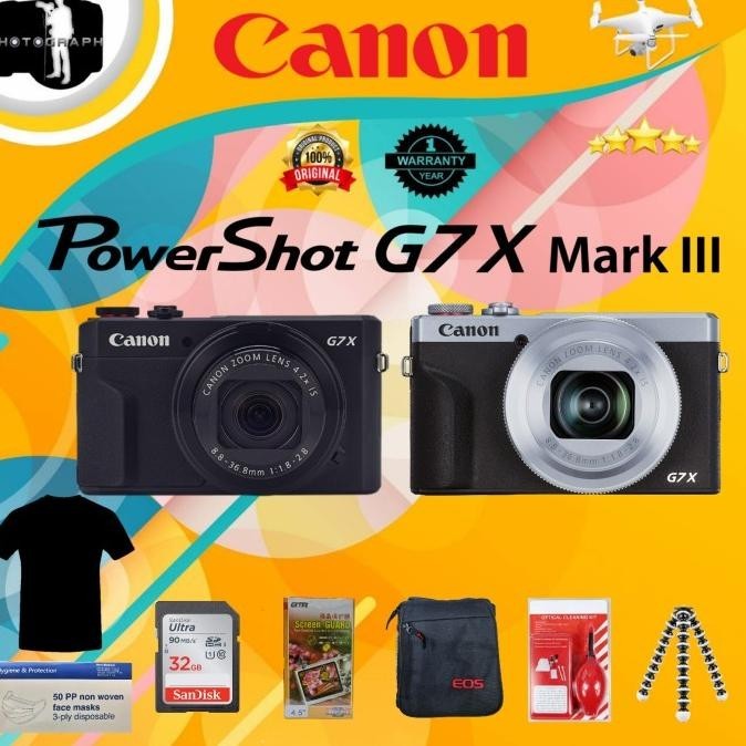 Jual CANON POWERSHOT G7X MARK III / CAMERA CANON G7X III | Shopee Indonesia