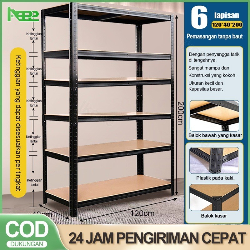Jual Rak Susun Rak Besi Hollow Rak Dapur Aesthetic Siku 5/6 Susun Rak Besi Siku Lubang Rak ...
