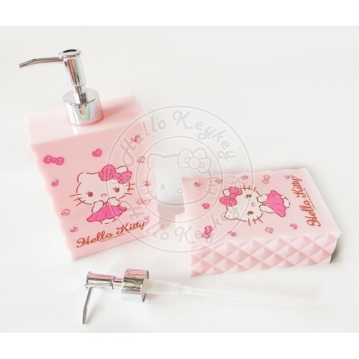 Jual botol pump sabun sanitizer sampo hello kitty persegi original ...