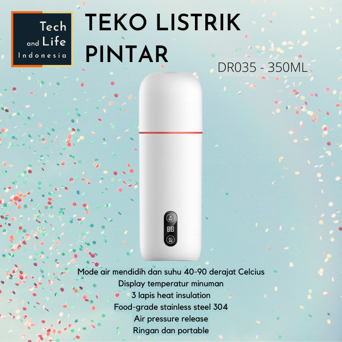 Jual Teko Listrik Pemanas Air Portable Electric Kettle 350mL DR035 | Shopee Indonesia