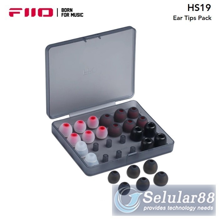 Jual FiiO HS19 Eartips Silicone Ear Tips Karet Silikon Headset Earphone ...