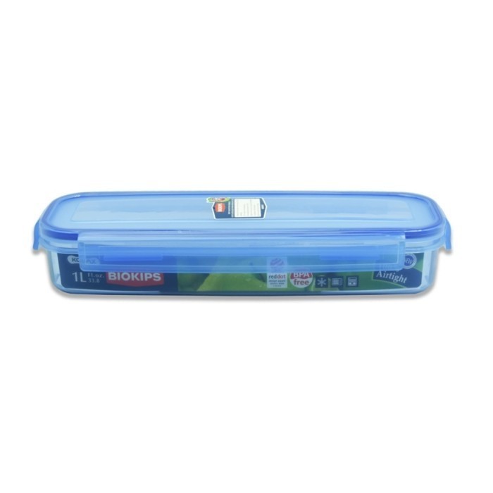 Jual Komax Biokips Tempat Makan Panjang Tupperware Bento 1 Ltr | Shopee ...