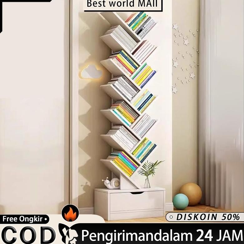Jual Rak Buku 8 Tingkat Rak Buku Susun Rak Buku Kayu Rak Buku Bentuk ...