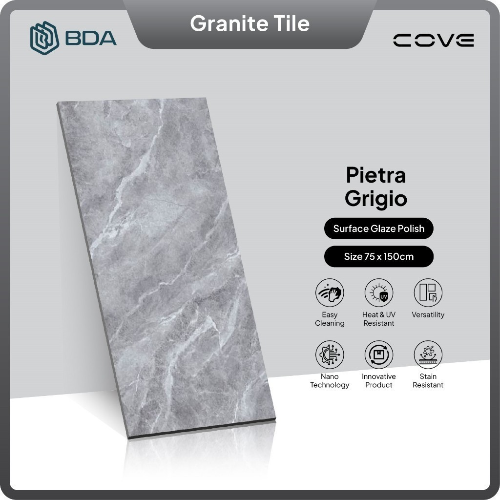 Jual BDA Granite Tile 75X150 Keramik Granit Lantai Dinding Kamar Mandi ...