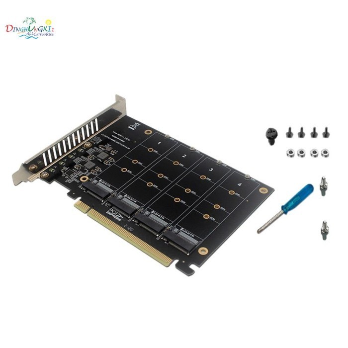 Jual 4-Disk Nvme Raid Pci-E X16 Dapter Card Array Kartu Ekspanding Support | Shopee Indonesia