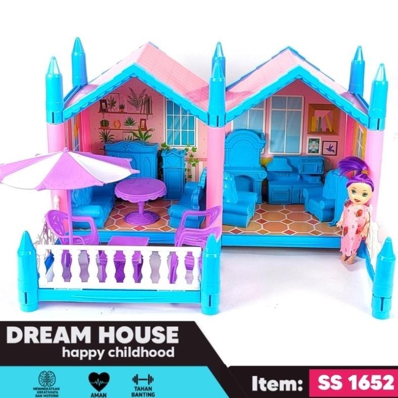 Jual Mainan Rumah Rumahan Boneka Berbi Original Dream House Doll House ...