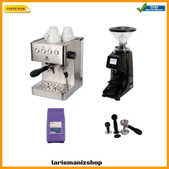 Jual Ready! Paket Espresso Machine Latina Primo Grinder DX60-E VEGA 5kg ...