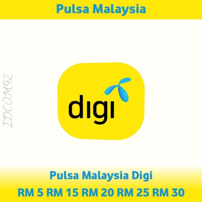 Jual Pulsa Malaysia Digi RM5 RM10 RM15 RM20 RM25 RM30 | Shopee Indonesia