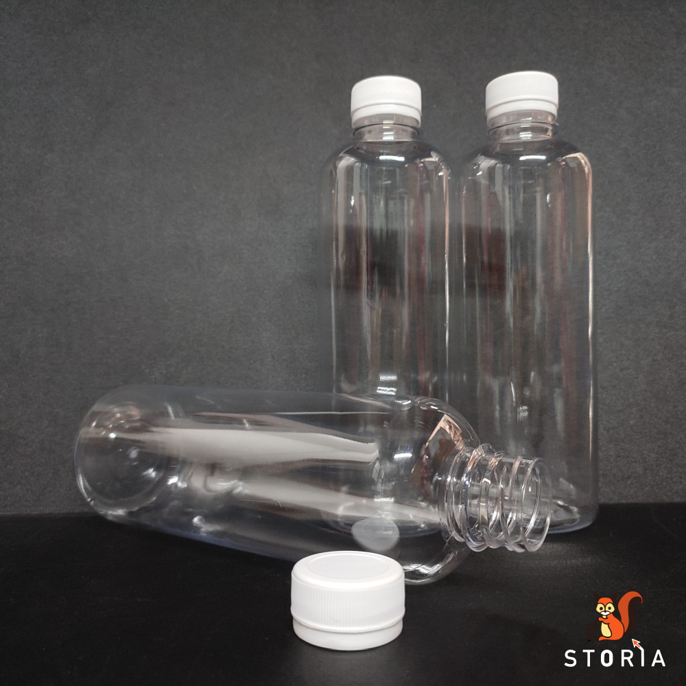 Jual STORIA Botol Plastik Bening 500 ml + Tutup / Botol Bening ...