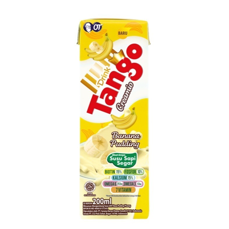 Jual Tango Drink Creamio Susu UHT Banana Pudding 200 ml | Shopee Indonesia