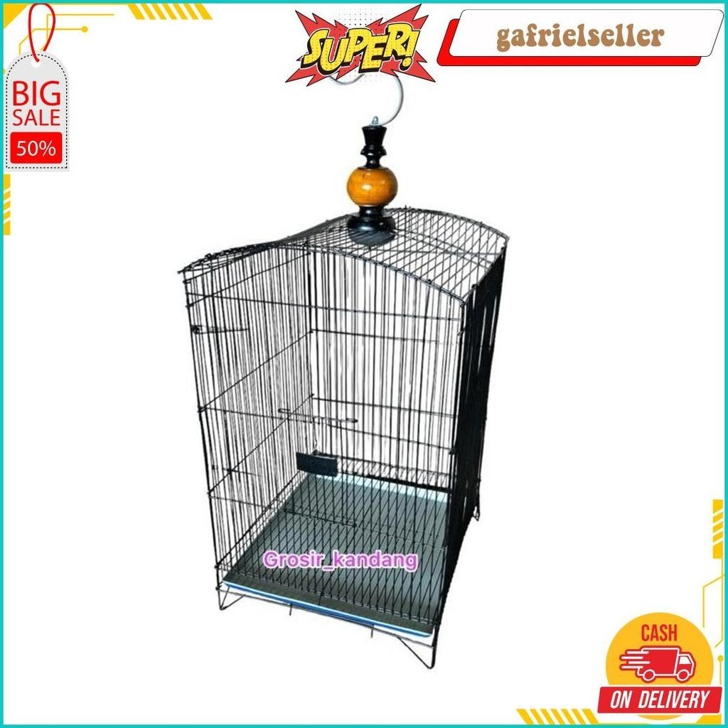 Jual SANGKAR BURUNG BESI LIPAT GANTUNG PARKIT/KENARI/BEO/PLECI/LOVEBIRD ...