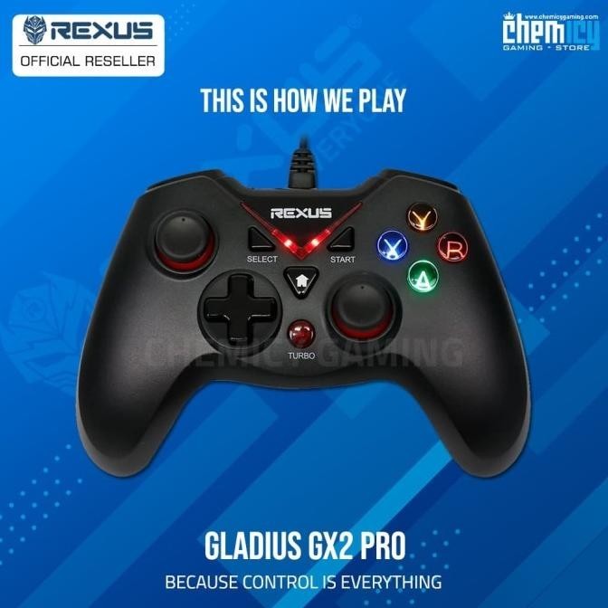 Jual Rexus Gladius GX2 Pro Gaming Gamepad / Joystick / Stick | Shopee ...