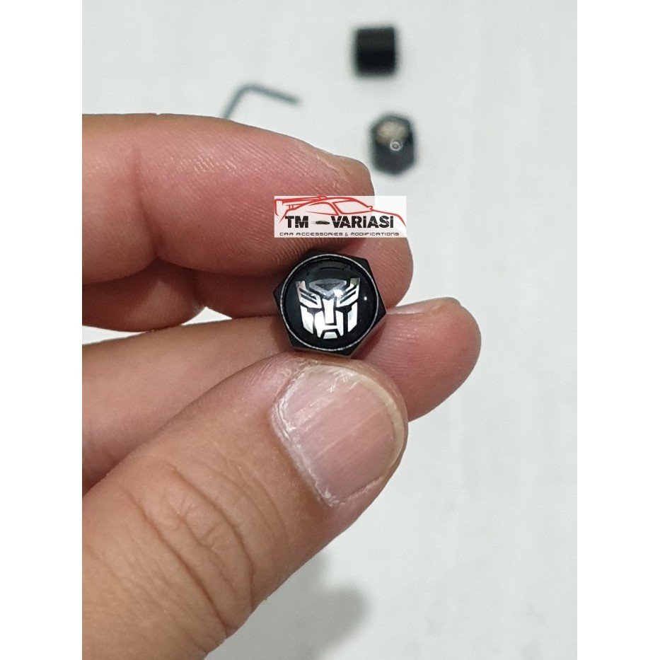 Jual Tutup Pentil Ban Mobil Besi Logo Motif Transformer Dengan Kunci L ...