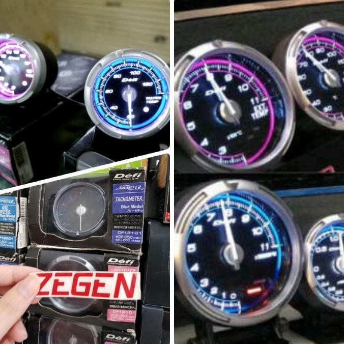 Jual BEBAS ONGKIR - Tachometer indikator defi advance c2 biru blue rpm ...