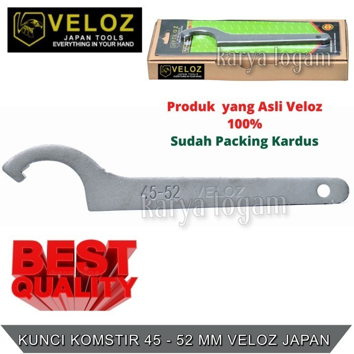 Jual Hook Wrench Kunci Komstir Motor 45-52Mm Hook Wrench Veloz Japan ...