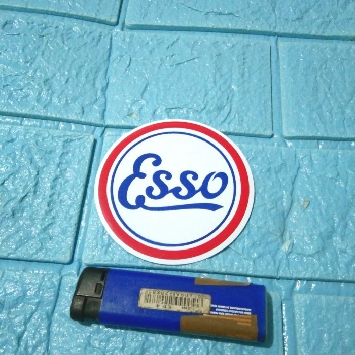Jual Sticker Stiker Decal Oli Esso Oil Classic Scooter Motorcycle Not ...