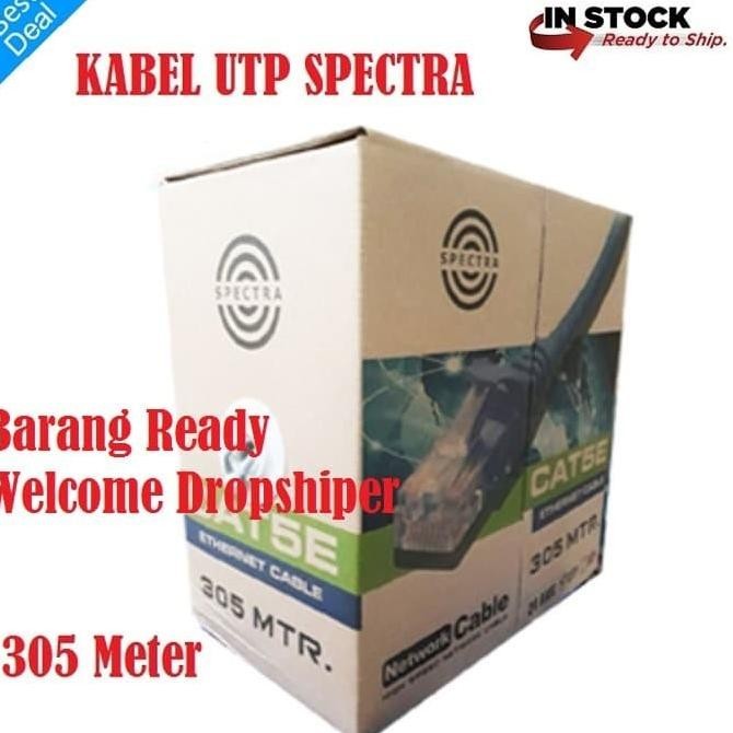 Jual Kabel Lan Spectra UTP Cat5e 1 BOX 305M | Shopee Indonesia