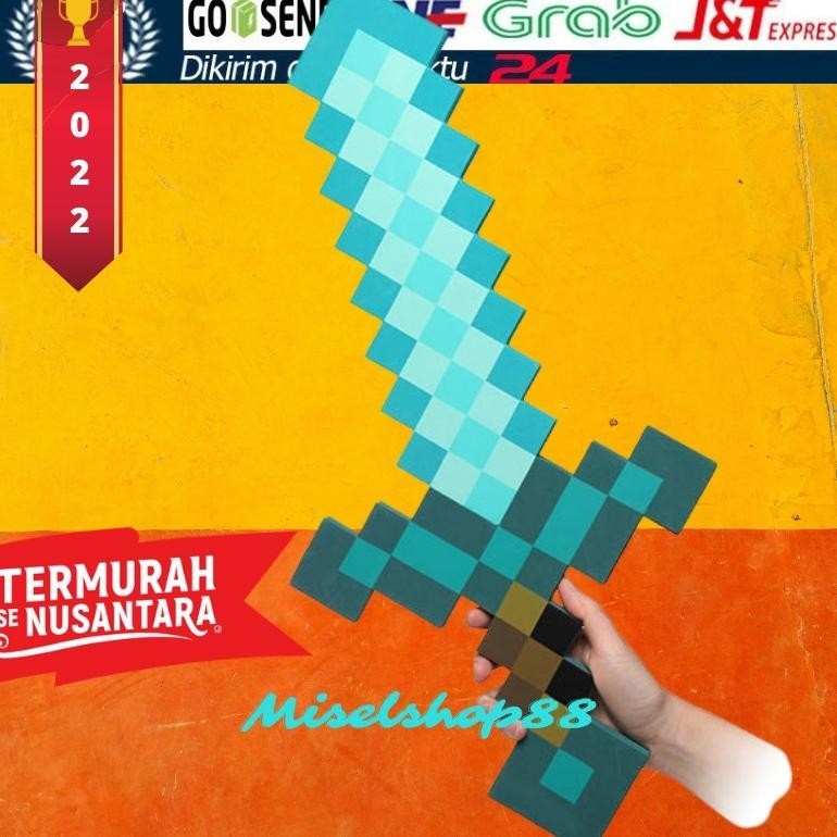 Jual Pedang Minecraf Minicraft Mine Craft Sword Kampak Pistol Gun ...