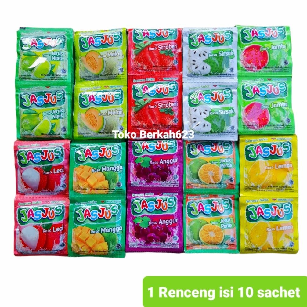 Jual New Produk Jasjus Minuman Serbuk Instan 1 Renceng Isi 10 Sachet ...