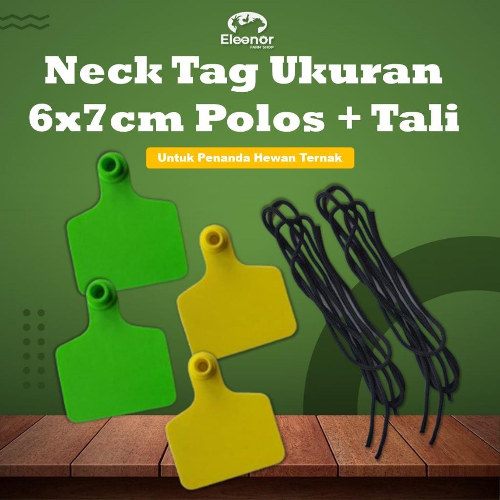 Jual Neck Tag Kalung Kambing Domba Babi Ukuran Large 6x7 cm Necktag ...