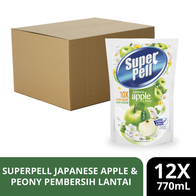 Jual SuperPell Japanese Apple & Peony Pembersih Lantai Wangi 10X Lebih Segar Lantai Bersih ...