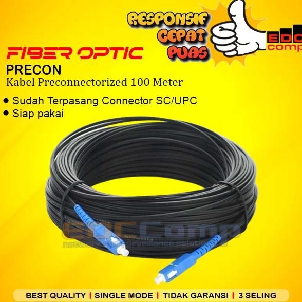 Jual Kabel Fo Preconnectorized 100 Meter/Precon Fiber Optic 100M ...