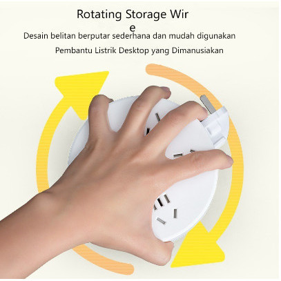 Jual Circle Port 5 Port 3 Usb Stop Kontak Colokan Kabel Samn Kabel Usb ...