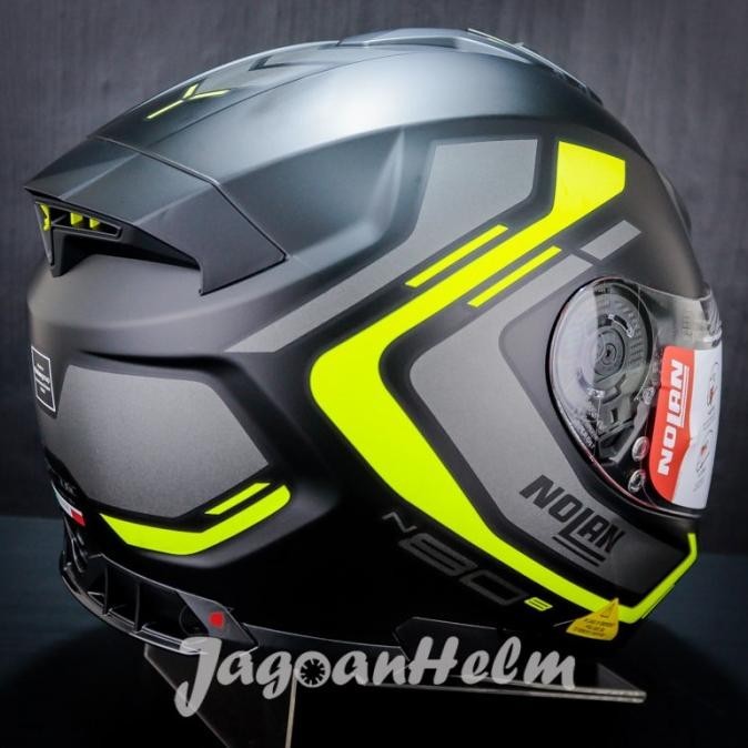 Jual new helm nolan helm n808 ally ncom #040 | flat black | n80-8 dual ...