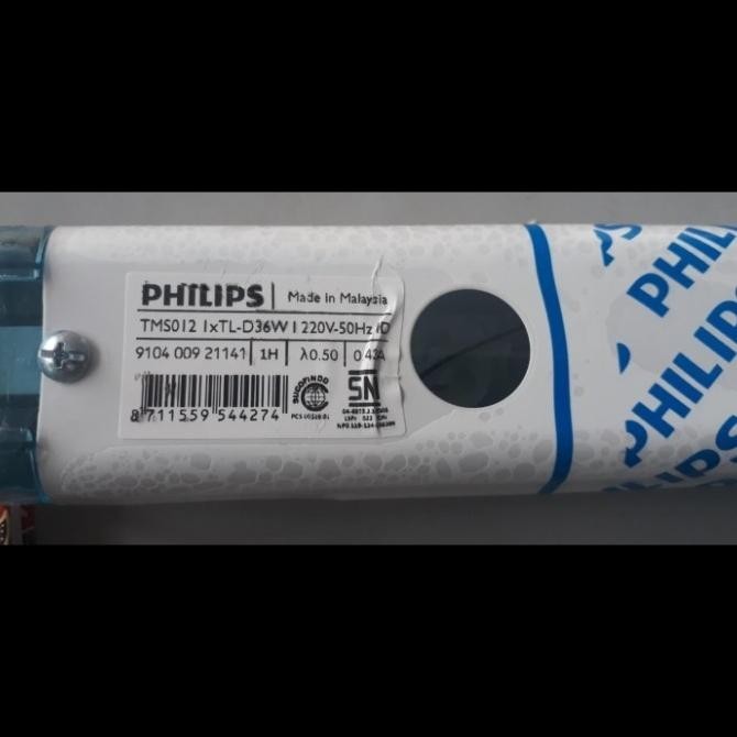 Jual Philips Kap Lampu TL 1 x 36 Watt Simbat TMS 012 Putih | Shopee ...