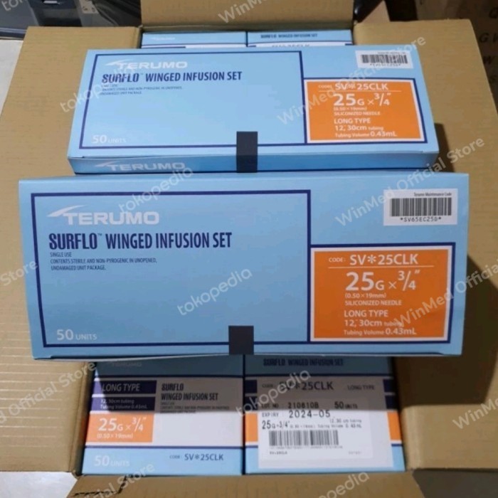 Jual Ready terumo surflo winged infusion set 25g / wing needle 25 terumo | Shopee Indonesia