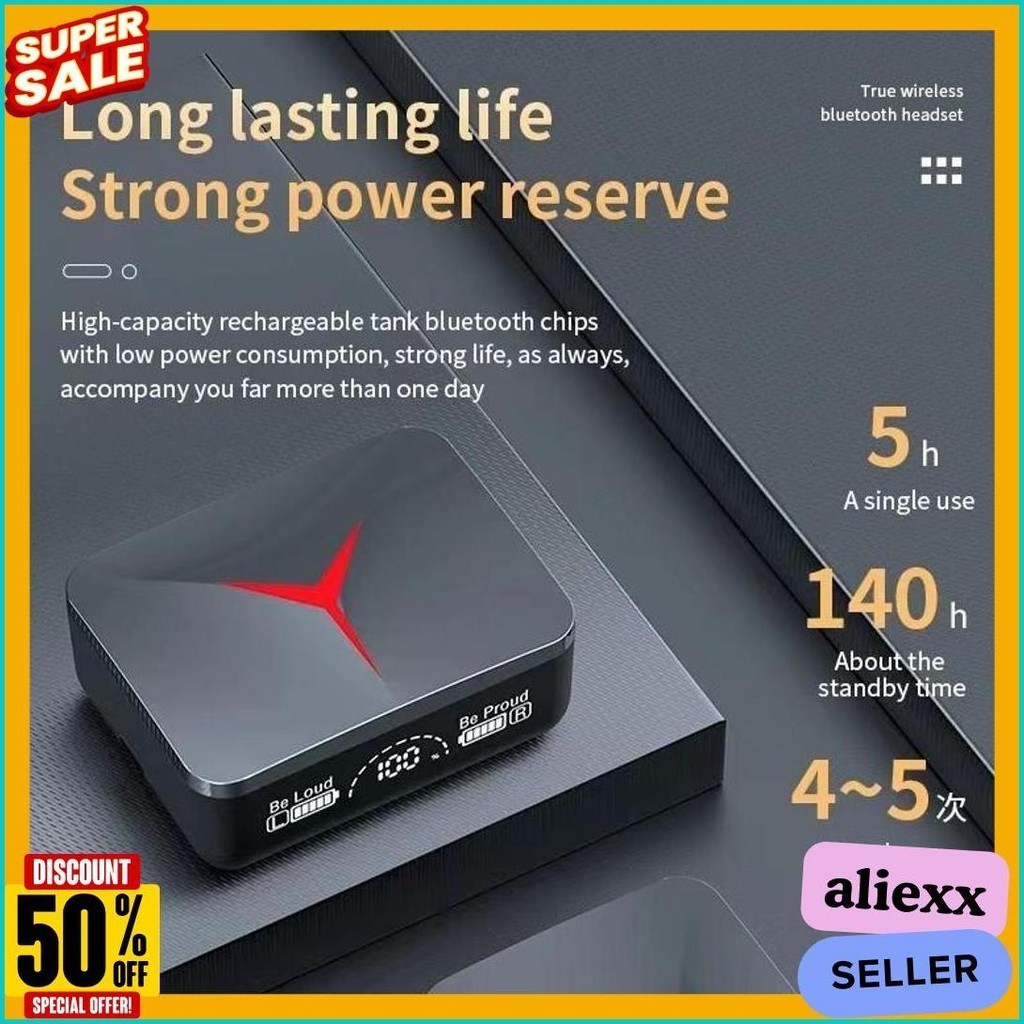 Jual Headset Bluetooth M90 Tws Led Display Erphone Bluetooth 5.3 Wireless (Lagi Viral) | Shopee ...