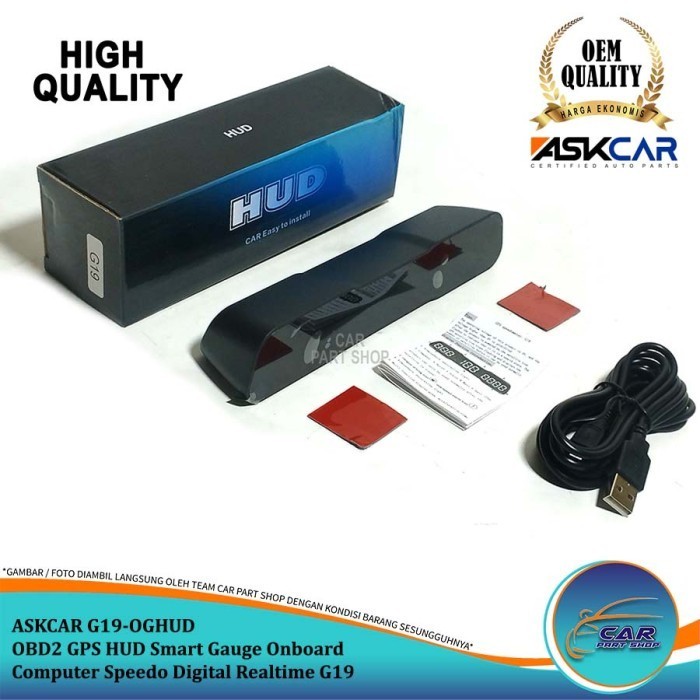 Jual GPS HUD Smart Gauge Onboard Computer Speedo Digital Realtime G19 ...