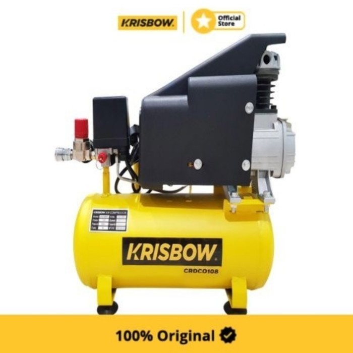 Jual Krisbow Kompresor Angin 1Hp 8L 8Bar 1Ph | Shopee Indonesia