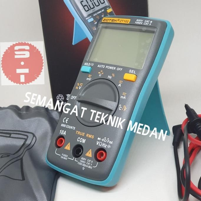 Jual HARGA DISC - ZT102 DIGITAL MULTIMETER MULTITESTER AVOMETER LCD ...