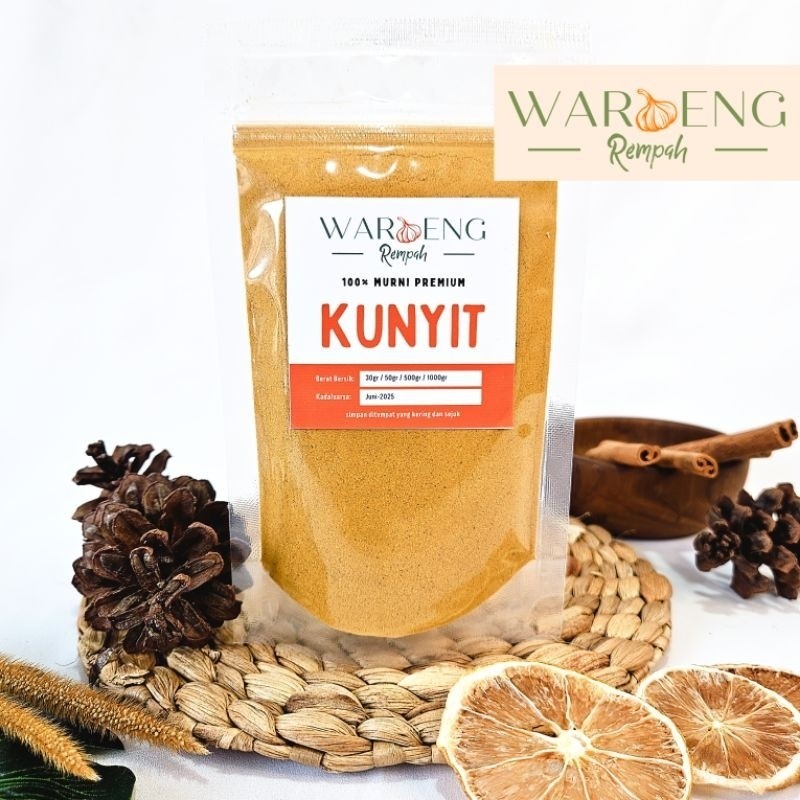 Jual Kunyit Bubuk / Kunir Bubuk / Ground Turmeric / Waroeng Rempah ...