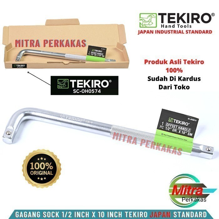 Jual Tekiro Gagang Sok L 1/2 Inch Offset Handle Stang Kunci Sock Shock ...