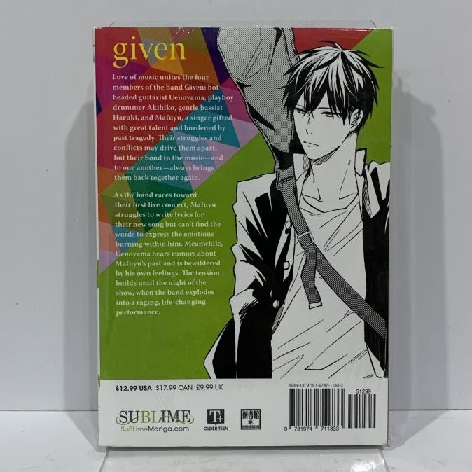 Jual [New] Given Vol 2 Natsuki Kizu Sublime Manga Komik English ...