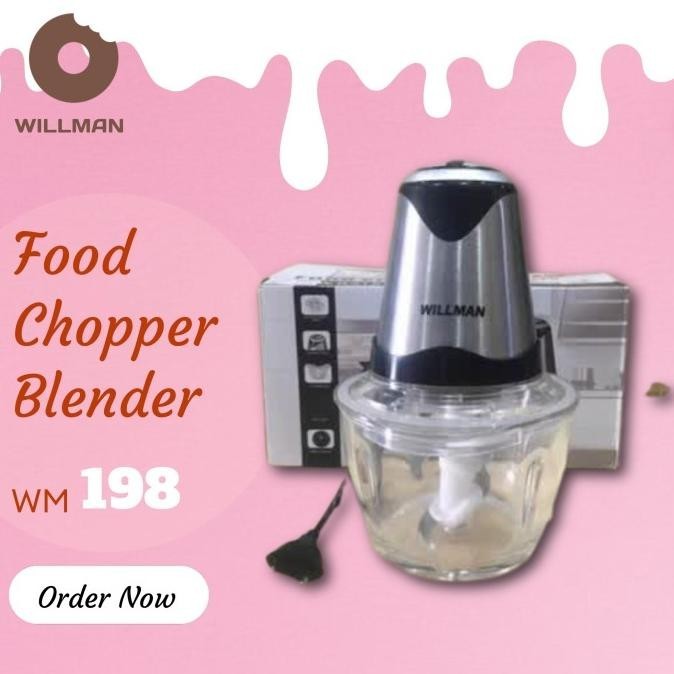 Jual [New] Food Chopper Blender Willman Wm-198 Giling Daging Bumbu ...