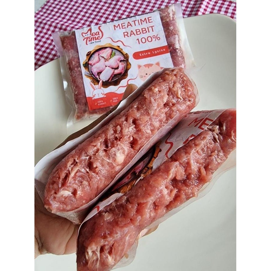 Jual MEATIME RABBIT 100%, RAW FOOD DAGING KELINCI MURNI, MAKANAN KUCING ...