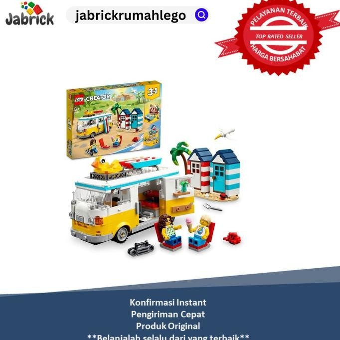 Jual Lego 31138 Creator Beach Camper Van | Shopee Indonesia