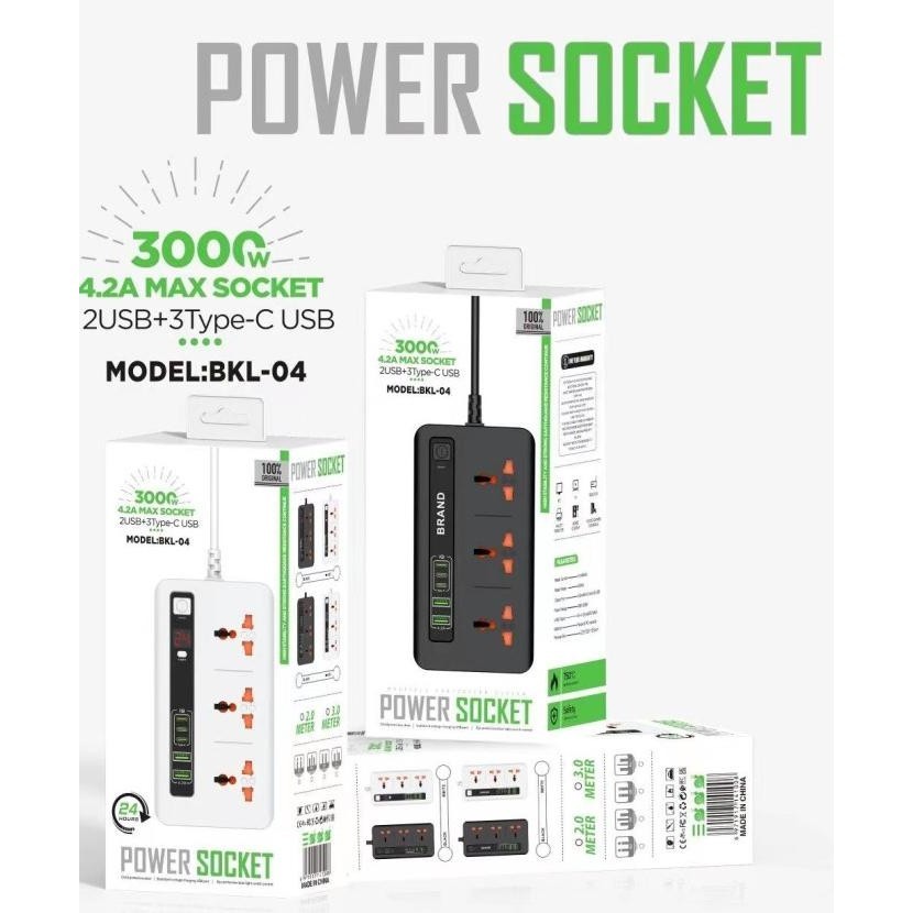 Jual Bkl-04 Type C Power Socket Stop Kontak Waktu Charger Timer Digital ...