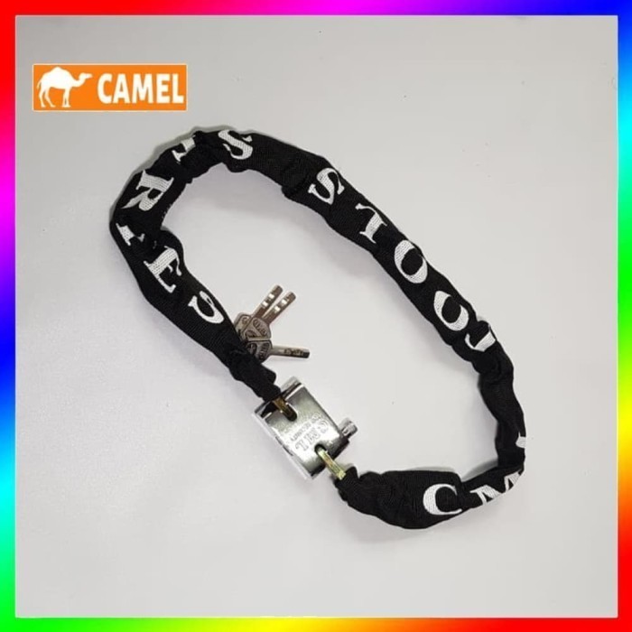 Jual Discount Camel Kunci Gembok Rantai Motor 80Cm Chain Lock Helm 80 ...