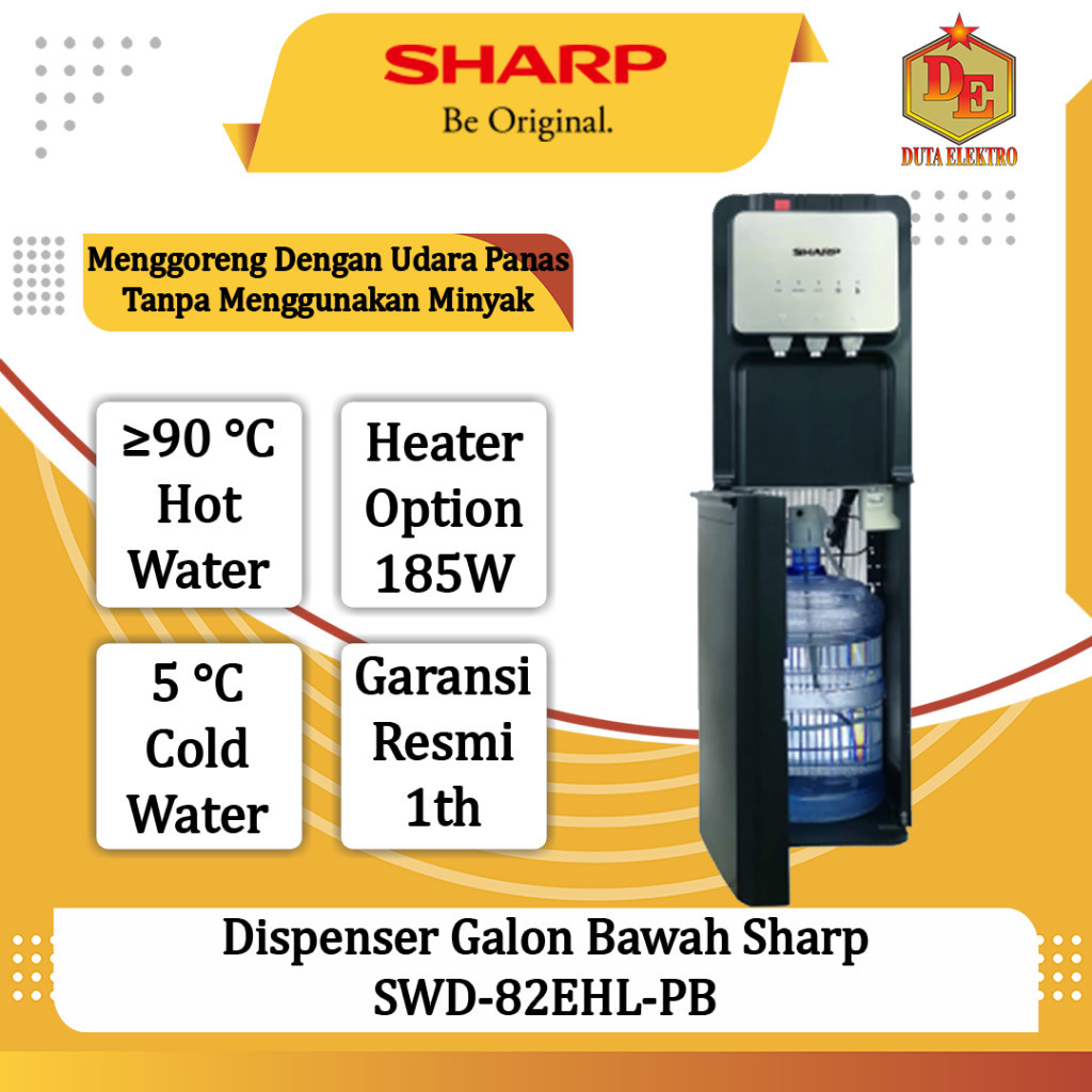 Jual Dispenser Galon Bawah Sharp SWD-82EHL-PB | Shopee Indonesia