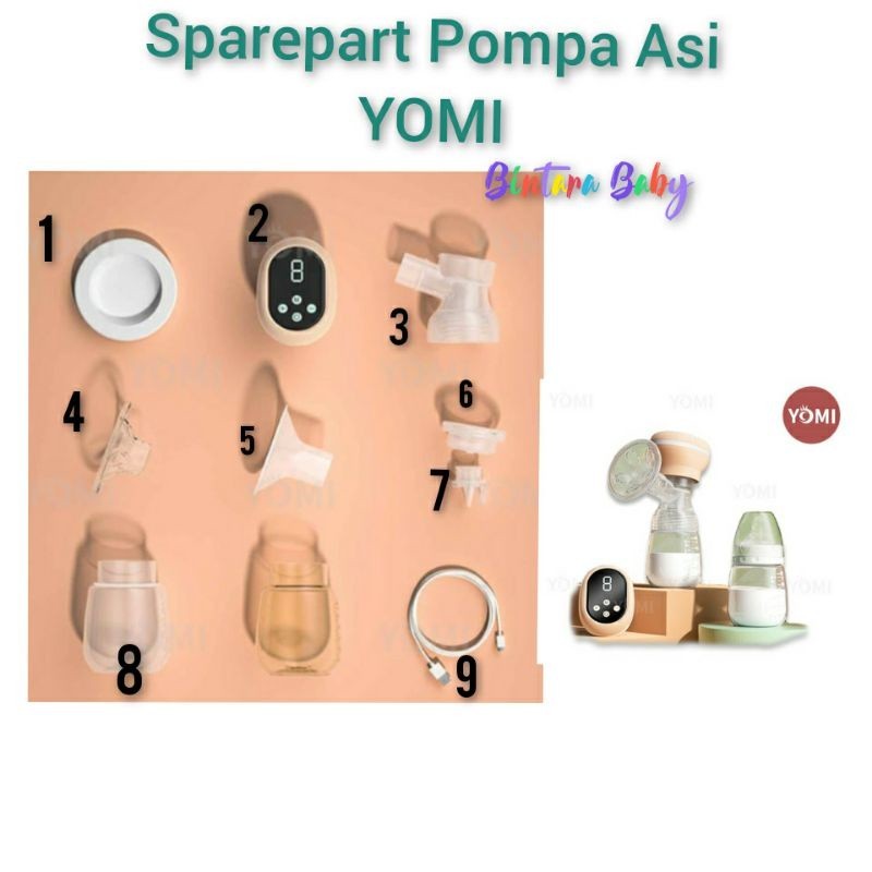 Jual Sparepart Khusus Pompa Asi Yomi Electric Breast Pump Yomi Spare ...